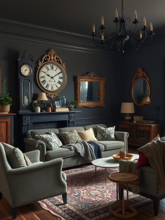 30 Dark Cottagecore Living Room Ideas You’ll Love for a Cozy Aesthetic